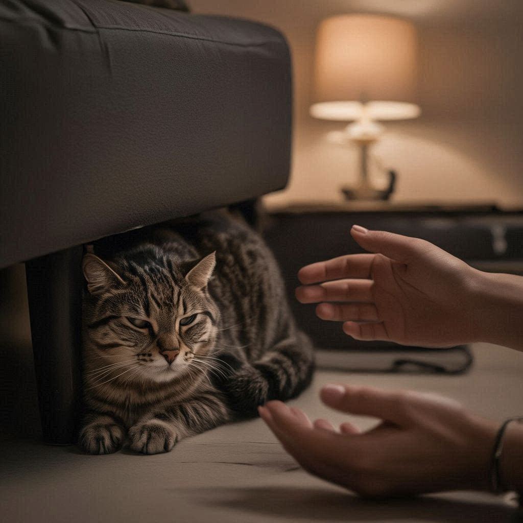 Stress-Induced Hiding Behavior in Cats – Charity Pet Store